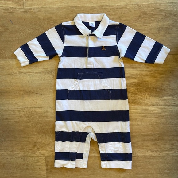 GAP | One Pieces | So Cute Striped Onsie With Snaps | Poshmark